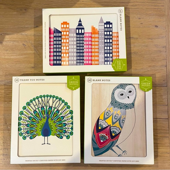 Office | Note Cards Blank Boxed New Lot Of 3 | Poshmark